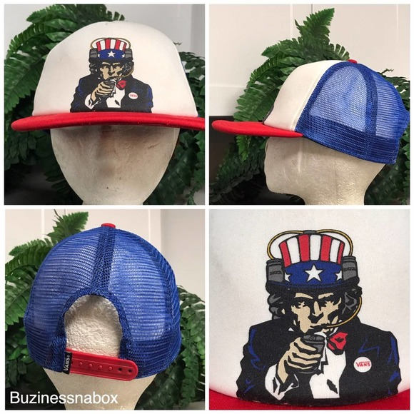 Vans | Accessories | Vans Uncle Sam Drinking Trucker Hat | Poshmark